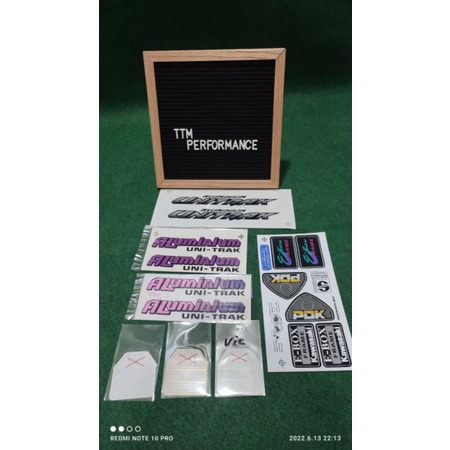 Sticker Ebox frame + Fuel Tank + Arm Unitrak 3pcs Combo | Shopee Malaysia