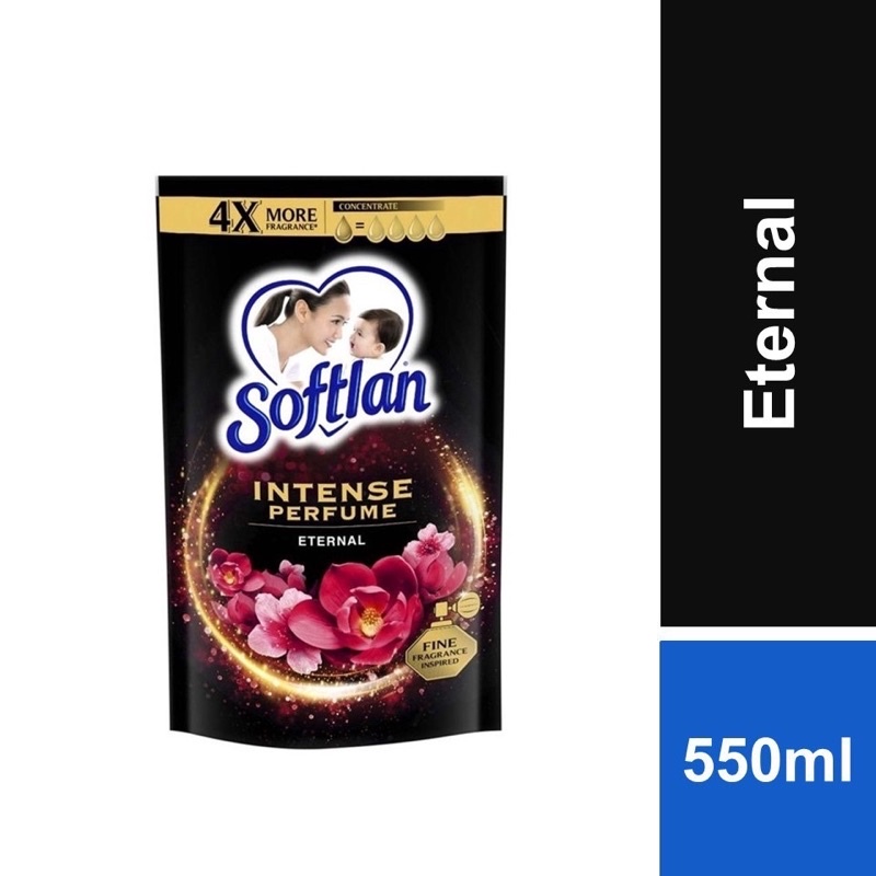 Softlan Intense Perfume Eternal Refill Concentrate Pouch 550ml | Shopee ...
