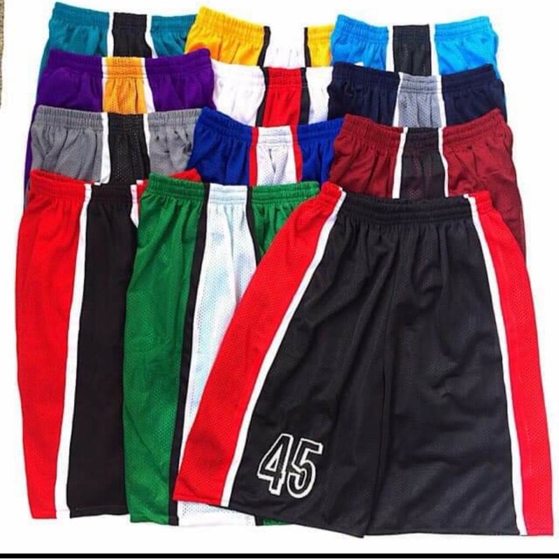 PLAIN BOTAK BASKETBALL SHORT WITH NUMBER PRINT FOR MENS BUNDLE OF 6 OR ...