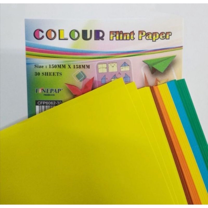 💯Ready Stock💯 Colour Flint Paper/ DIY Craft Paper/Kertas Origami/手工纸 ...