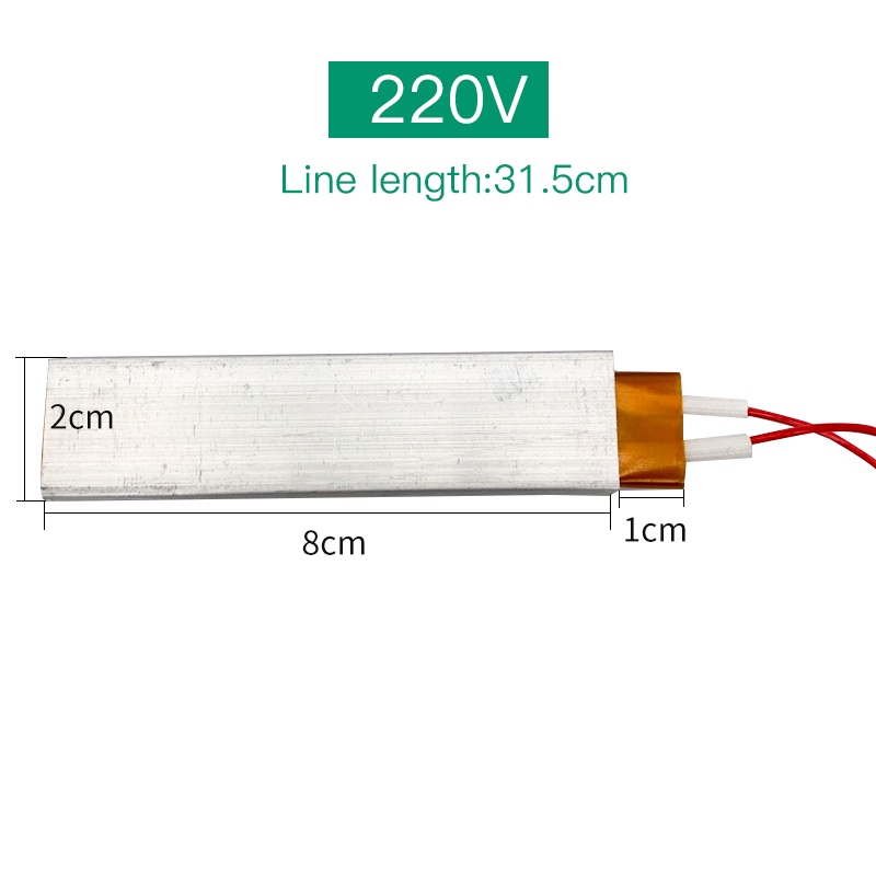 New PTC Heating Element 12v/110v/220v Heater Egg Incubator For Constant Thermostat Thermistor ...