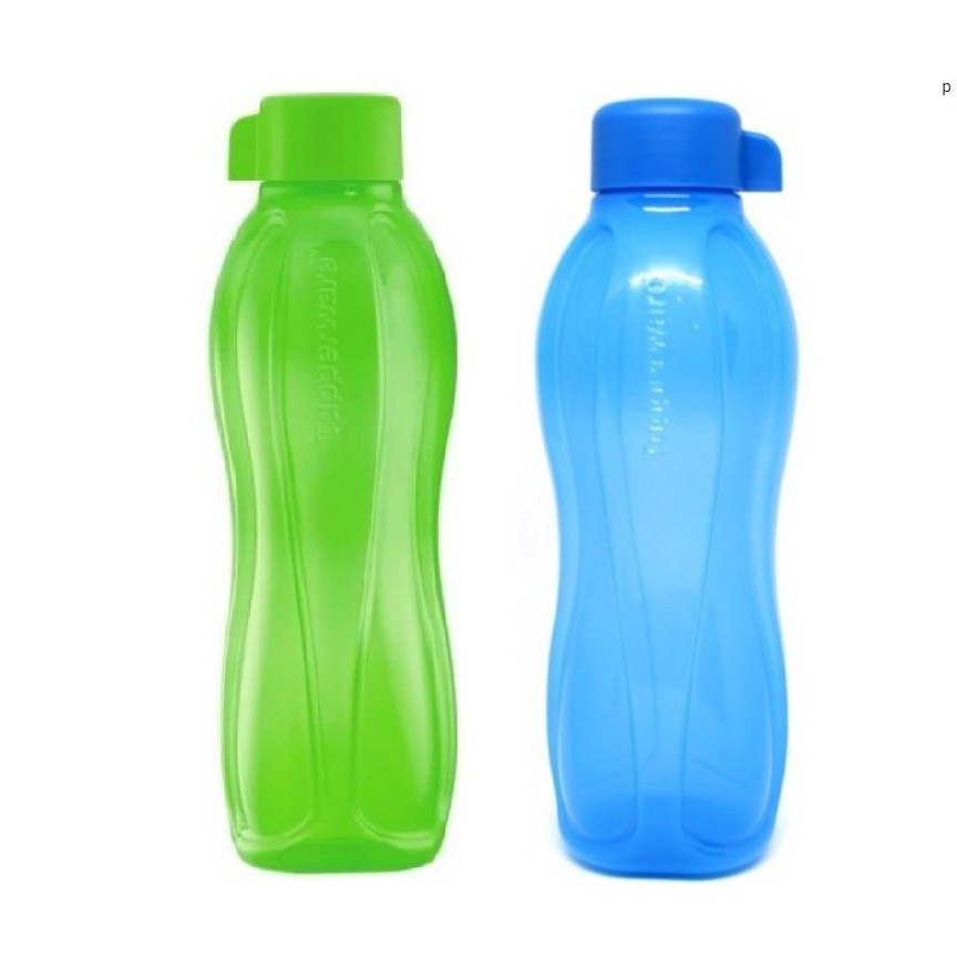 ORIGINAL TUPPERWARE Eco Bottle SCREW CAP 1L (1) Lime Green & Blue ...