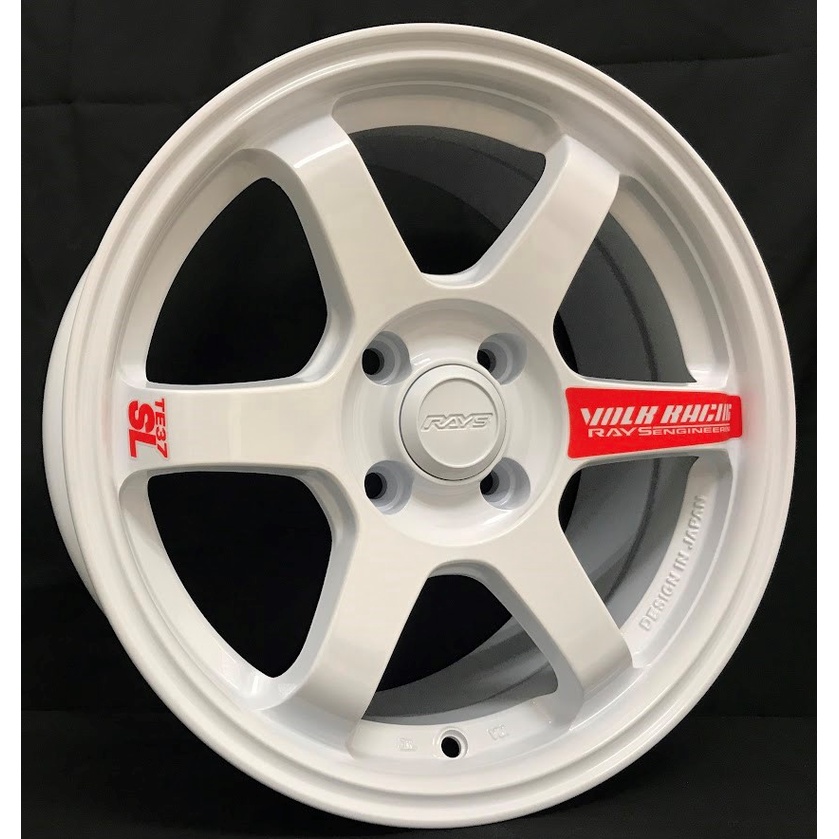 TE37 SL 15 inch 7JJ 4X100 ET35 CAR SPORT RIMS CHEAP WHEELS BRONZE WHITE ...