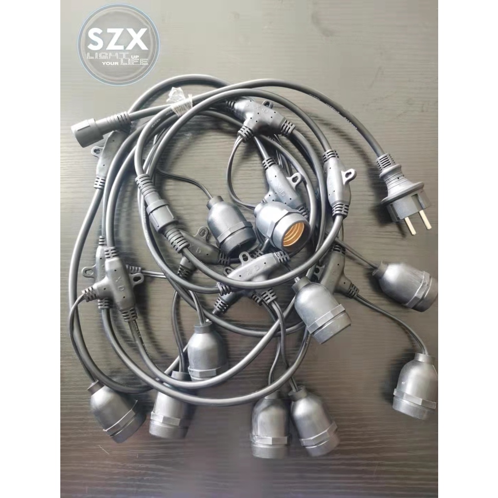 OUTDOOR PVC CABLE STRING LIGHT 5METER WITH 10PIECES / 10METER WITH ...