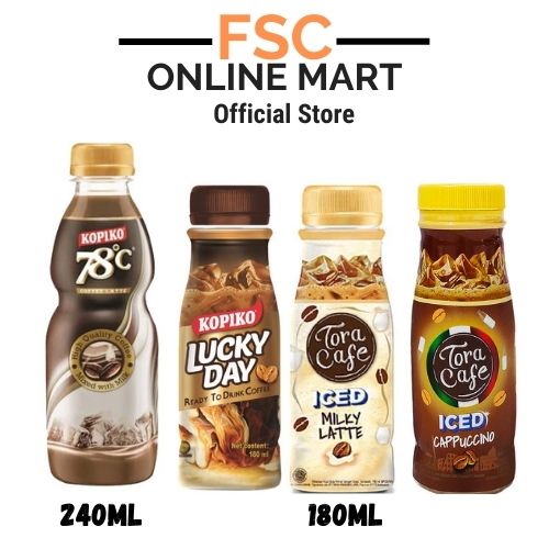[FSC] KOPIKO Coffee Drink (78c/LuckyDay/IceLatte/Cuppuccino) 180-240ml ...