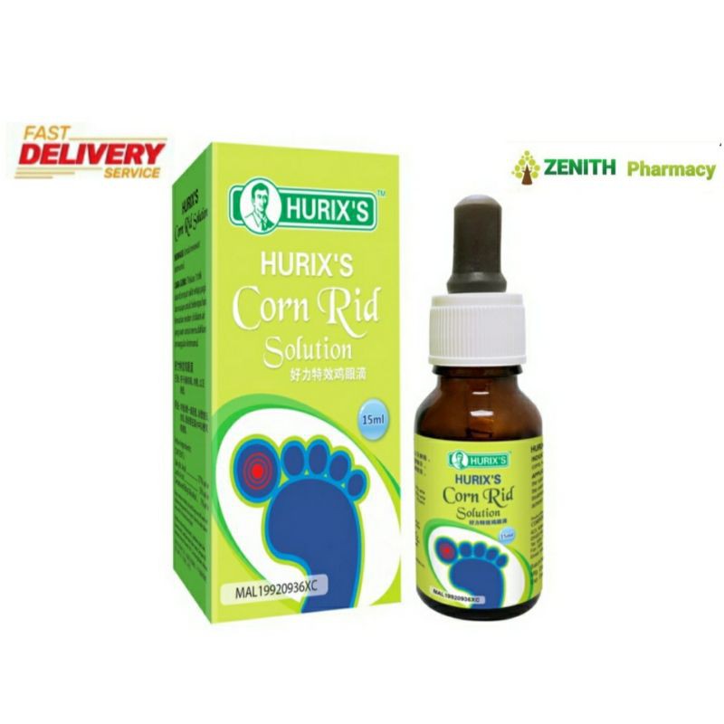 Hurix's Exp:04/2027 Corn Rid Solution 15ml | Shopee Malaysia