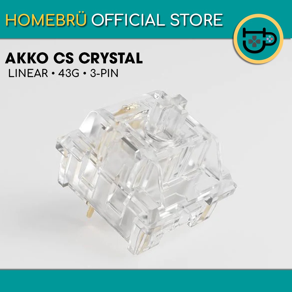 ]10pcs | 45pcs] AKKO CS Crystal Linear Mechanical Keyboard Switches | Shopee Malaysia