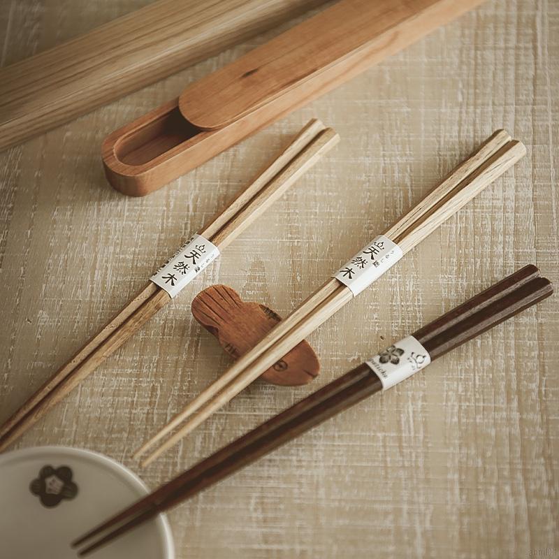 Japanese Style Portable Chestnut Hexagonal Chopsticks Bamboo Joint ...