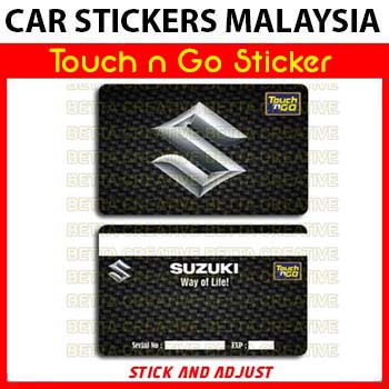 Suzuki Exclusive Look Touch n Go Sticker Front & Back | Shopee Malaysia