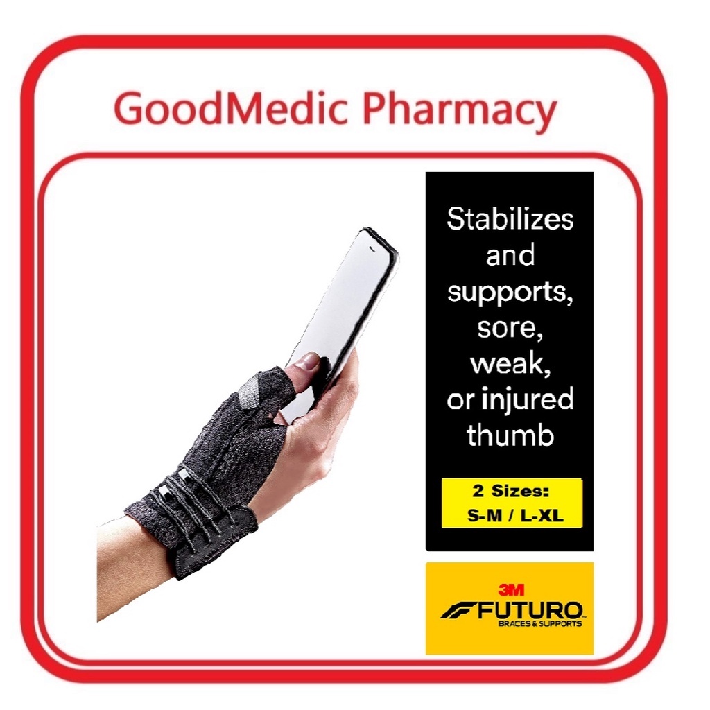 3M Futuro Adjustable Thumb Deluxe Stabilizer 45843 [ Pain due to ...