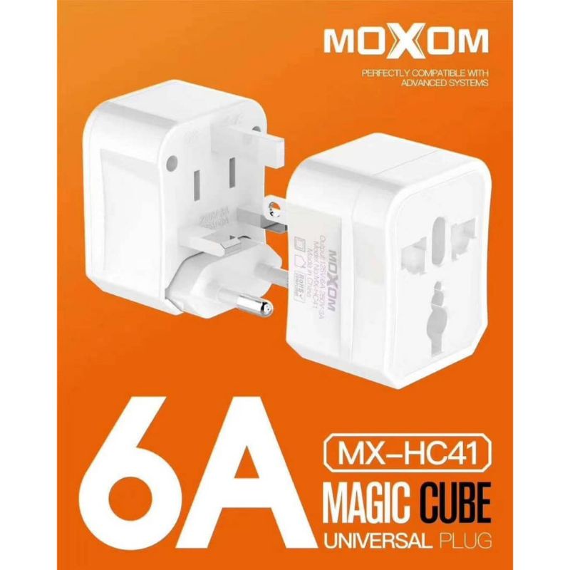 Original MOXOM MX-HC41 Magic Cube Universal Adapter International Converter | Shopee Malaysia