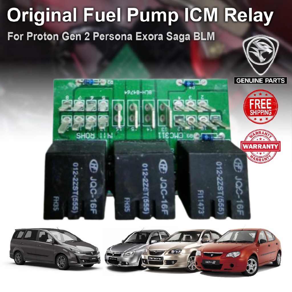 ORIGINAL MITSUBISHI RELAY (NEW) FUEL PUMP ICM - BLM EXORA GEN2 PERSONA ...