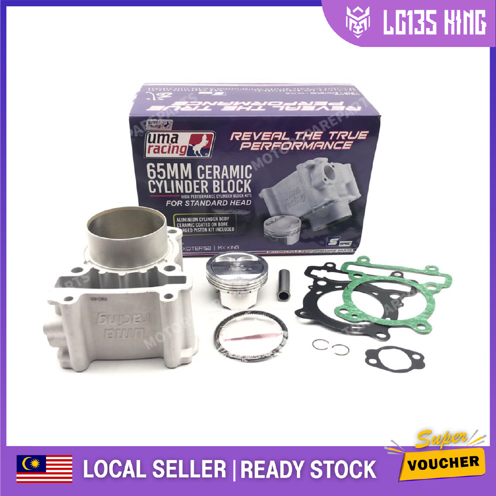 YAMAHA Y15 Y15ZR LC135 [ 65MM ] RACING CERAMIC BLOCK KIT WITH FORGED ...