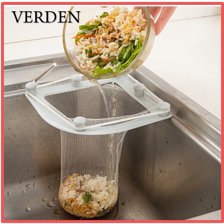 1 Set Kitchen Sink Anti-clogging Triangle Hanging Net Drain Rack ...