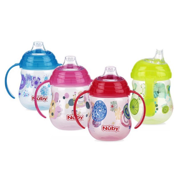 NUBY Designer Series No-Spill™ cup with handles – 270ml – 6m+ (NB10320) | Shopee Malaysia