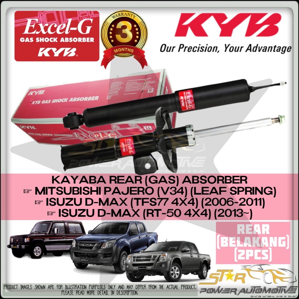 KAYABA KYB EXCEL G Mitsubishi Pajero V34 / Isuzu D-MAX TFS77 / Dmax RT-50 RT50 4X4 Gas Shock ...