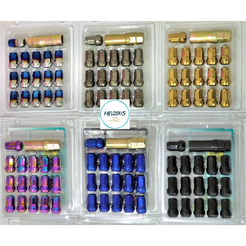 Ready Stock (M12X1.5/1.25) Heptagon Tyre Nut Tayar Nut Besi Wheel Nut ...