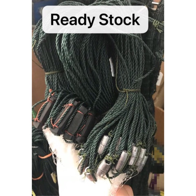 Pukat Tangsi Ikan Complete 100’ Kaki | Shopee Malaysia