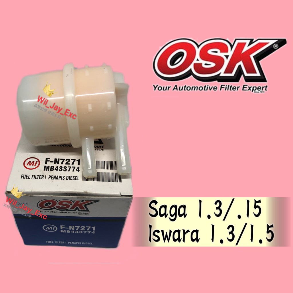 OSK F-N7271 FUEL FILTER SAGA 12V, ISWARA (F-N7271) | Shopee Malaysia