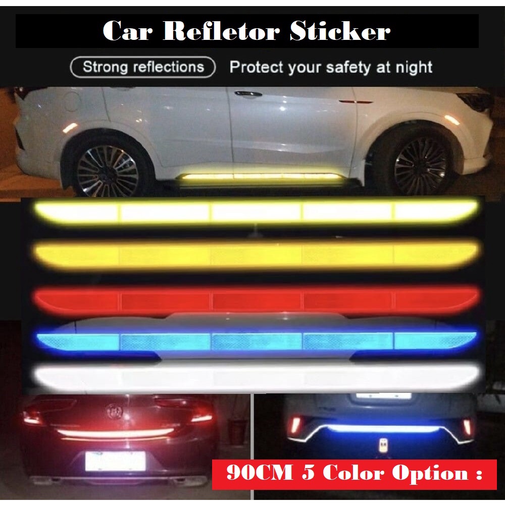 Car Reflective Reflector Sticker Film Tape Warning Arrow Mark Safety ...