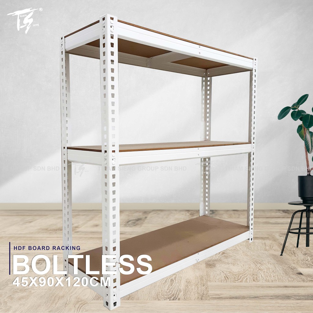 FUR.LAND Boltless DIY Racking W45xL90xH120 - Multipurpose Racking ...