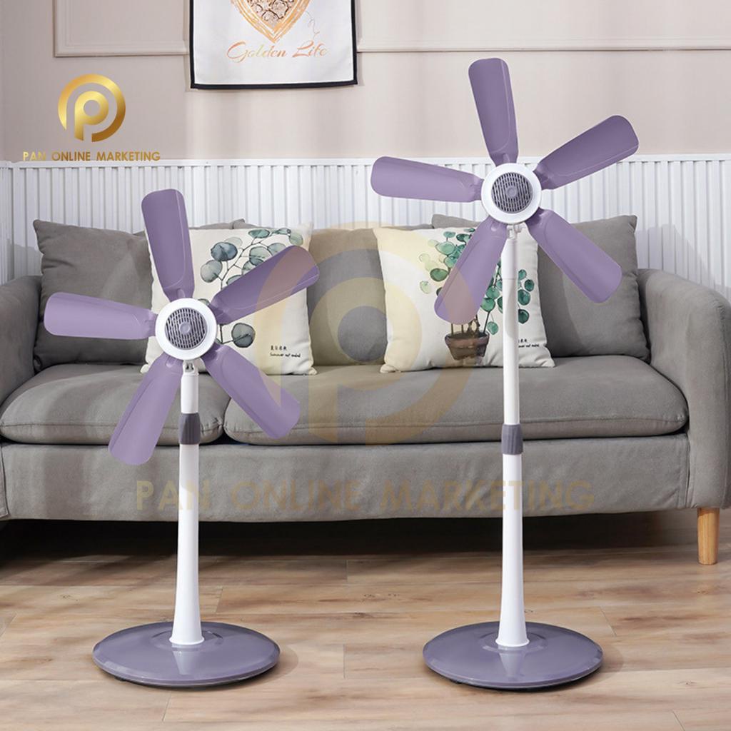 Portable Frameless Fan Circular 5 Blades Leaf Stand Fan Height ...