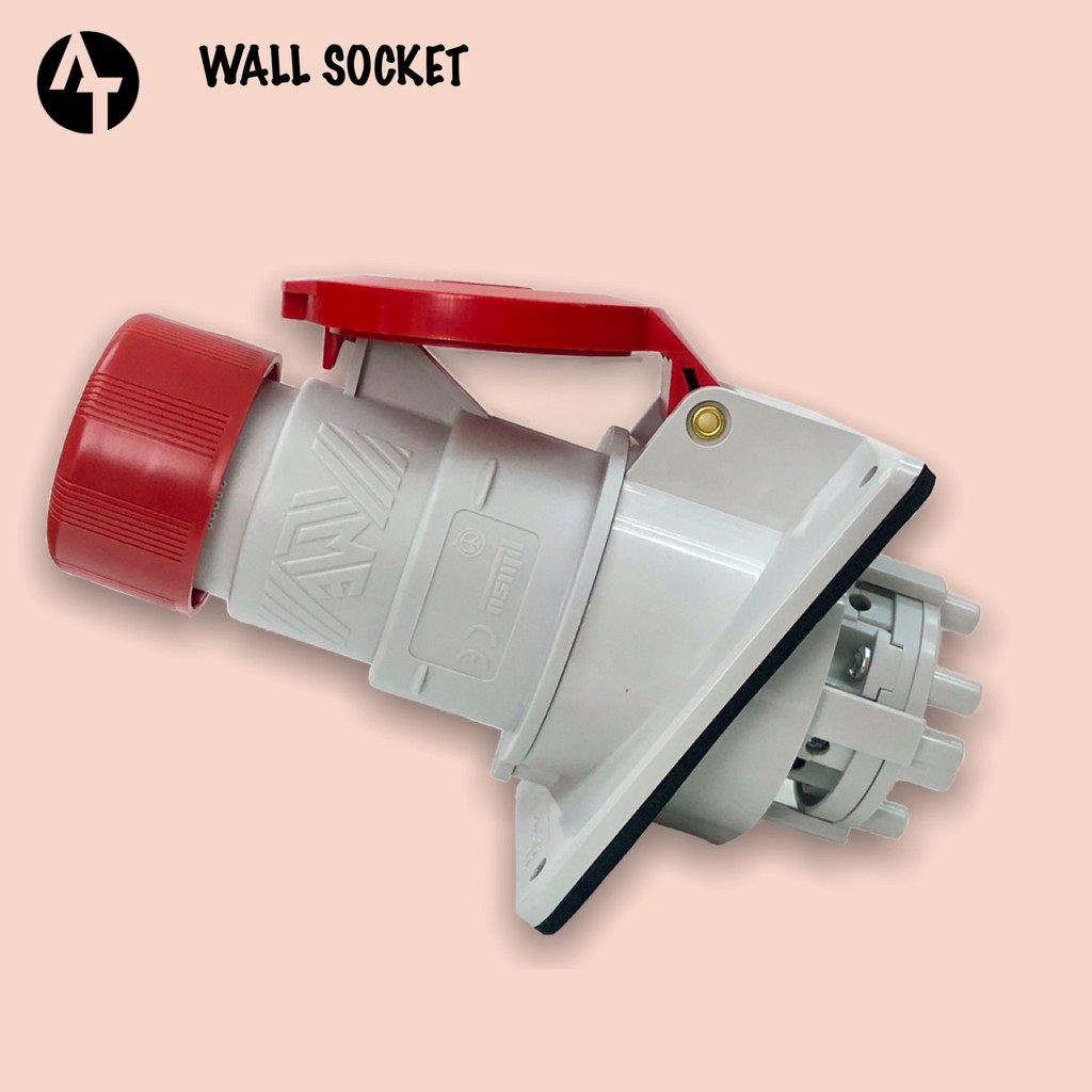 ILME 16A 5 Pin Plug & Wall Socket PE 1665 SV PE 1665 PI | Shopee Malaysia