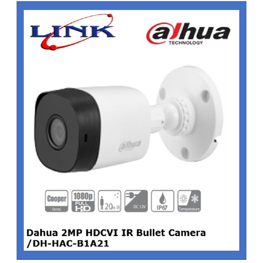 Dahua 2MP HDCVI IR Bullet Camera /DH-HAC-B1A21 | Shopee Malaysia