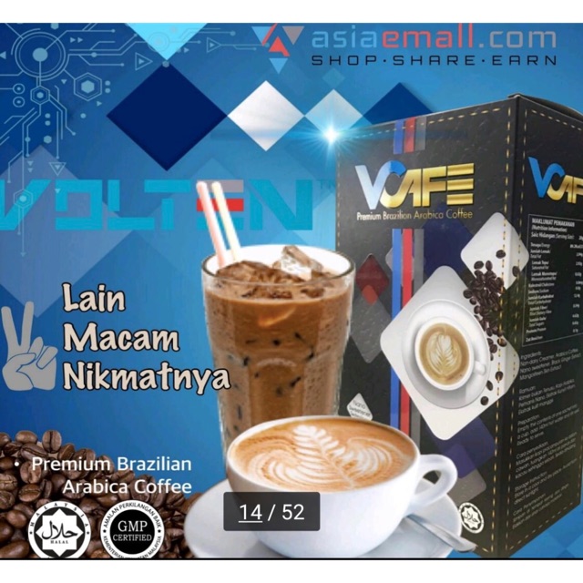VCAFE PREMIUM BRAZILIAN ARABICA COFFEE | Shopee Malaysia