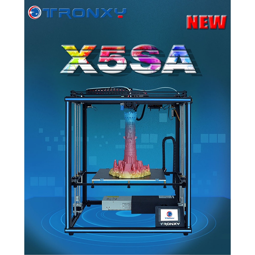 Tronxy X5 Aluminum 3D Printer X5SA 24V DIY 3D Printer Metal Build Plate ...