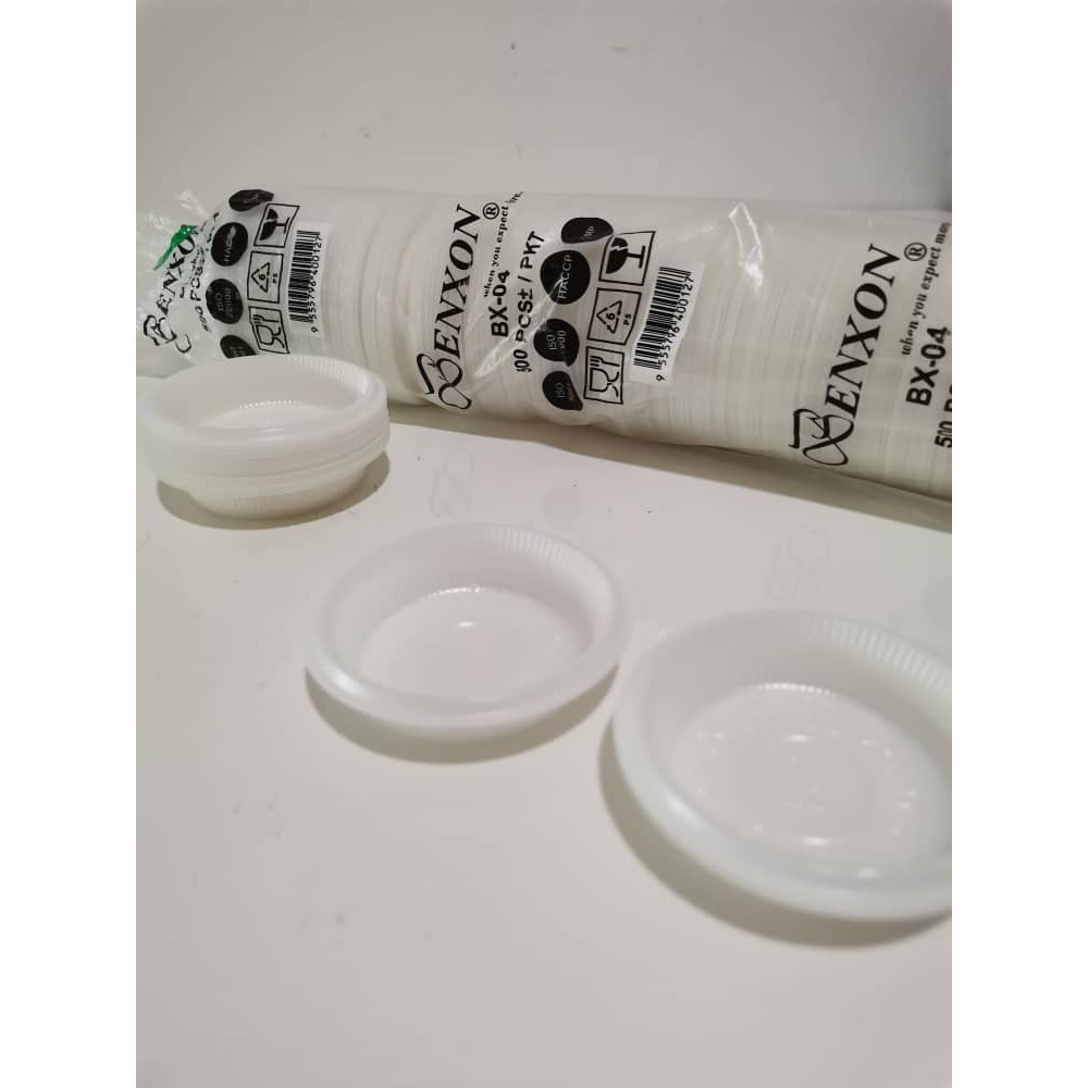 BENXON BX-04 Chili Plate [ 500pcs± ] Disposable Sauce Plate PP Plastic ...