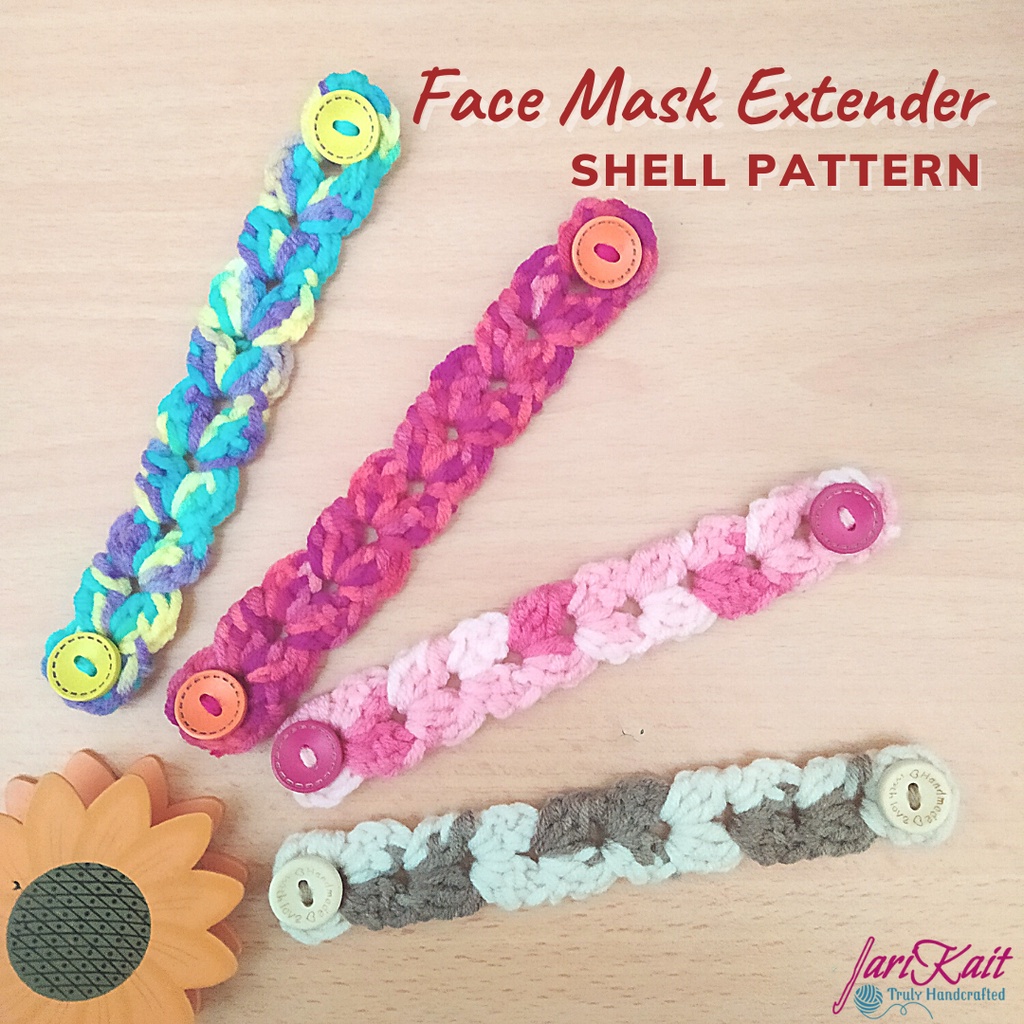 14cm Face Mask Extender Adaptor Connector Penyambung Kait Handmade ...