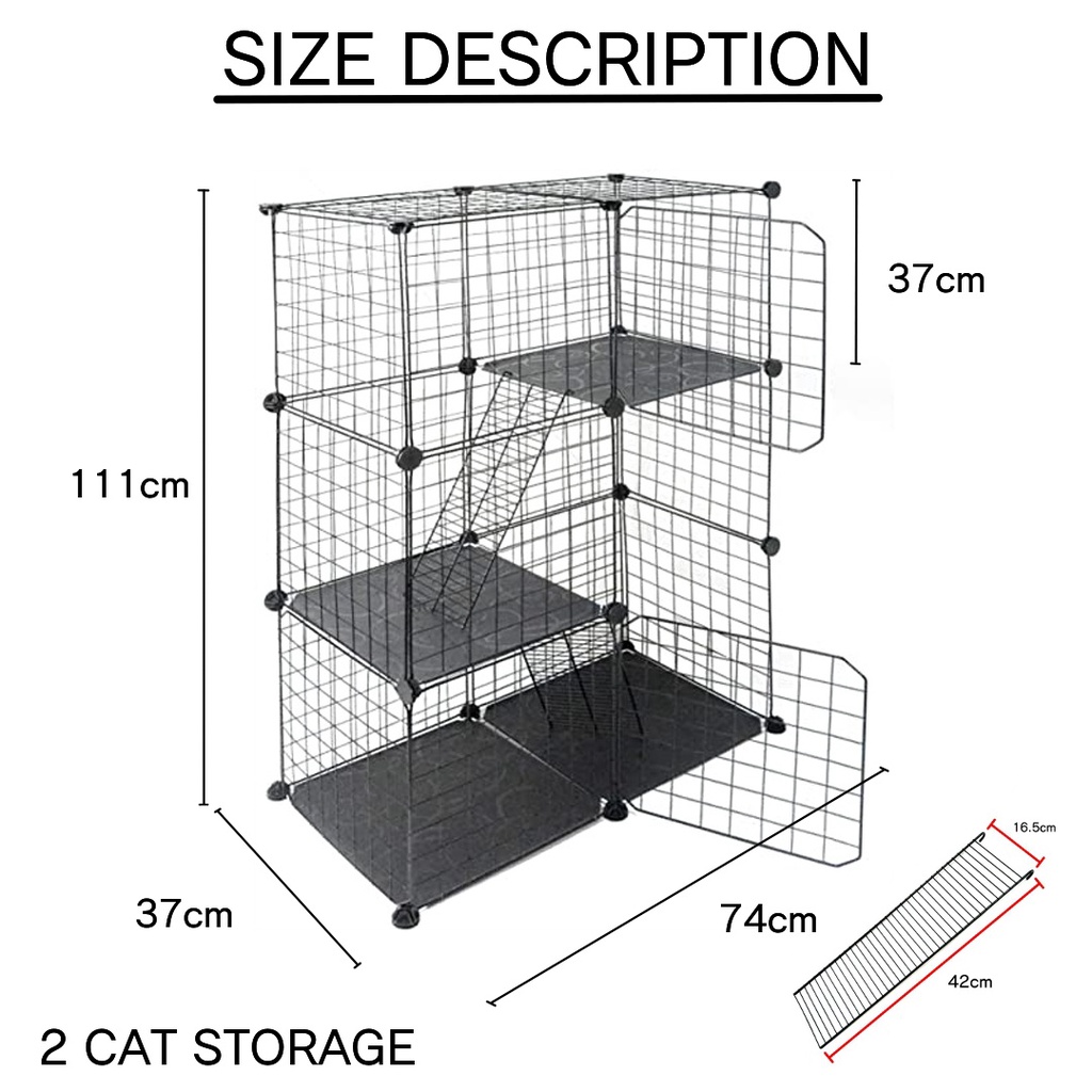 Customize Sangkar Kucing Cubes Steel Wire Cat Cage Rest Play House with ...