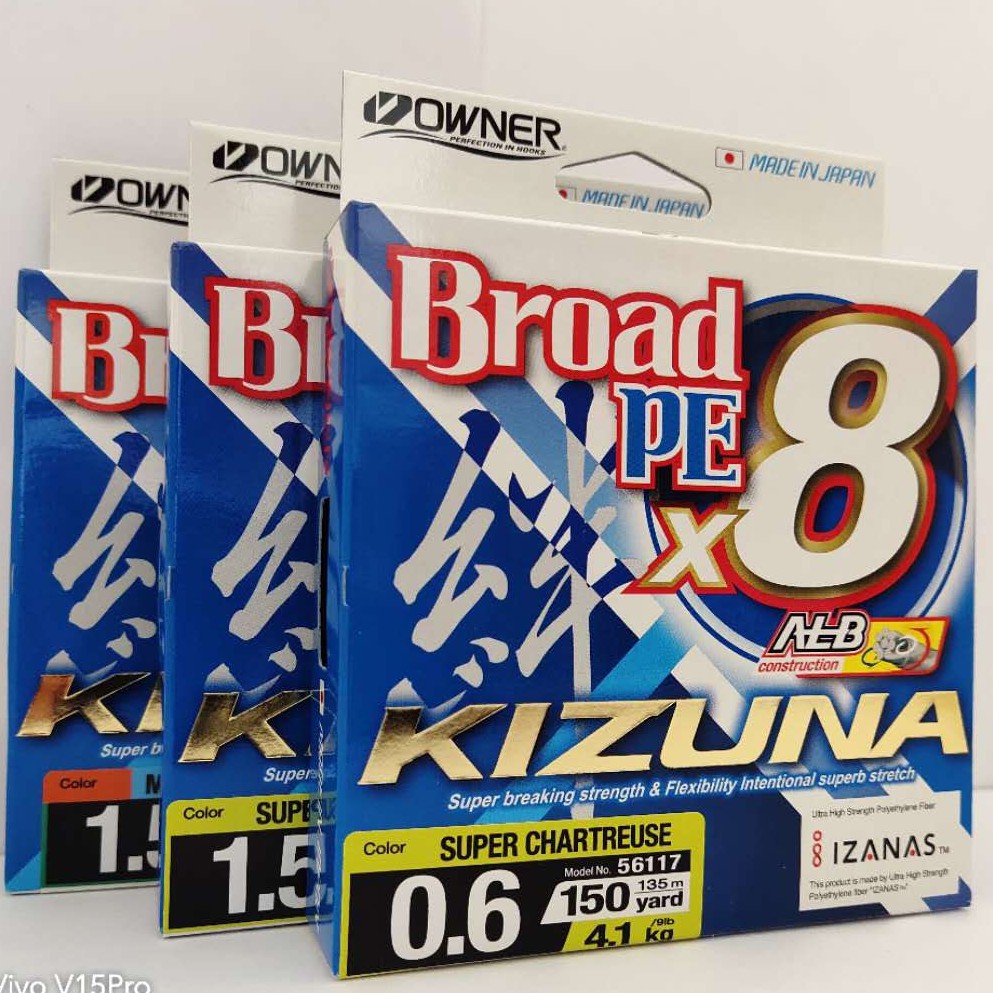 OWNER KIZUNA X8 BRAIDED LINE 135m/275m/300m | Shopee Malaysia