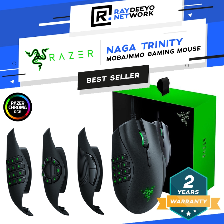 Razer Razer Naga Trinity RGB Gaming Mouse [2/7/12-Button Configurations ...