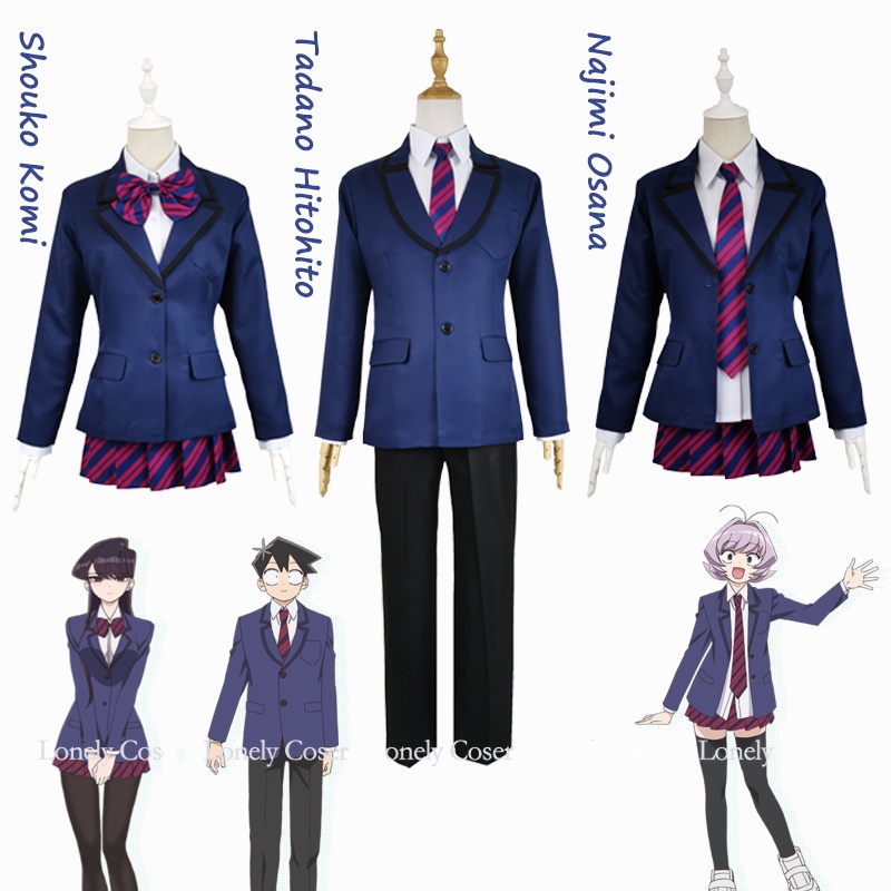 New Anime Komi Can't Communicate Cosplay Costume Shouko Komi Najimi ...
