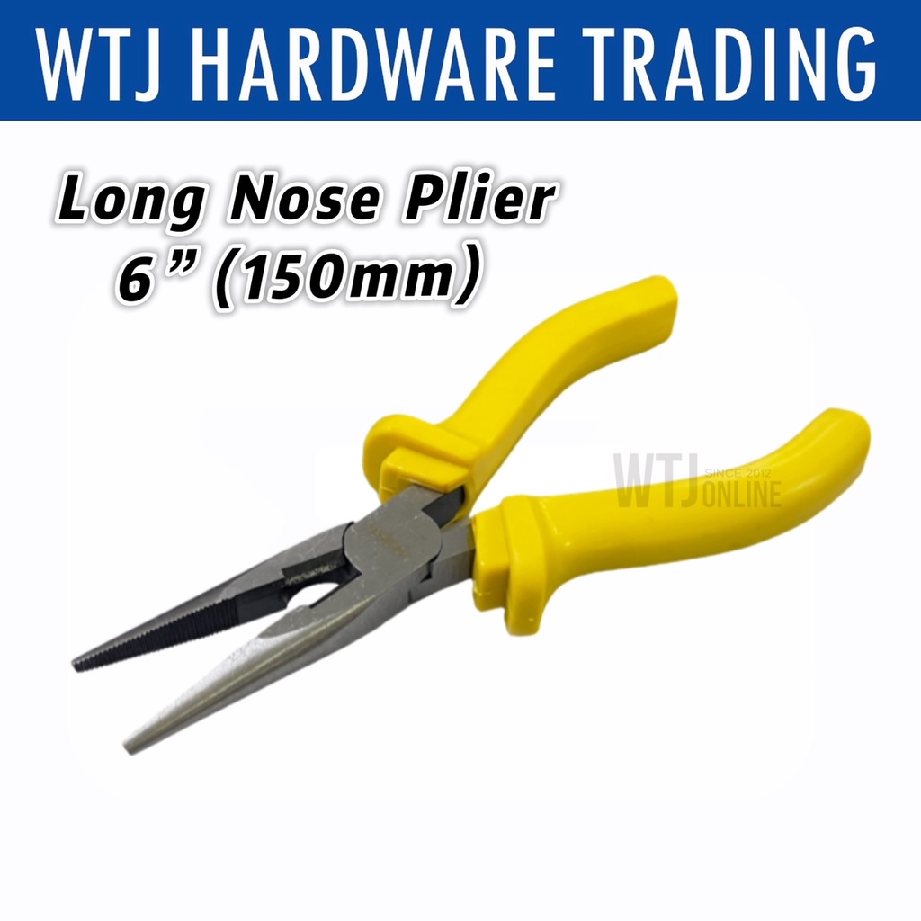 ADAMARK 6" (150mm)Long Nose Plier / Plier Mulut Tajam Panjang / Playar ...