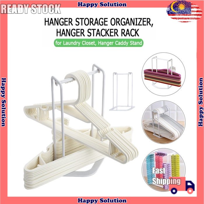 Hanger Storage Organizer Hanger Holder,Hanger Stacker Rack for Laundry ...