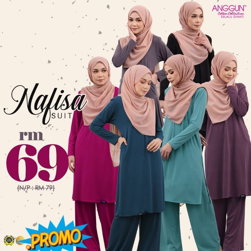SUIT VIRAL ANGGUN COTTON 🌹 SUIT NAFISA BY ANGGUN COTTON 🌹 READY STOCK ...