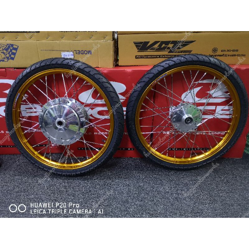 RIM ALOI NOUVO LC 1.4x17 COMPLETE SET SIAP TAYAR | Shopee Malaysia