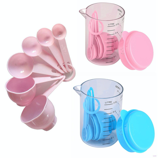 Measuring Cup Spoon Baking Tools 7pcs / set Penyukat Baking Cawan Cake ...