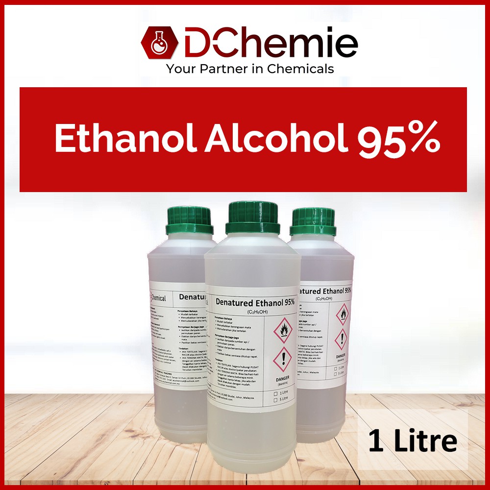Ethanol Alcohol 75% / 95% / 99% [500mL/1000ML] Sanitizer / Solvent ...