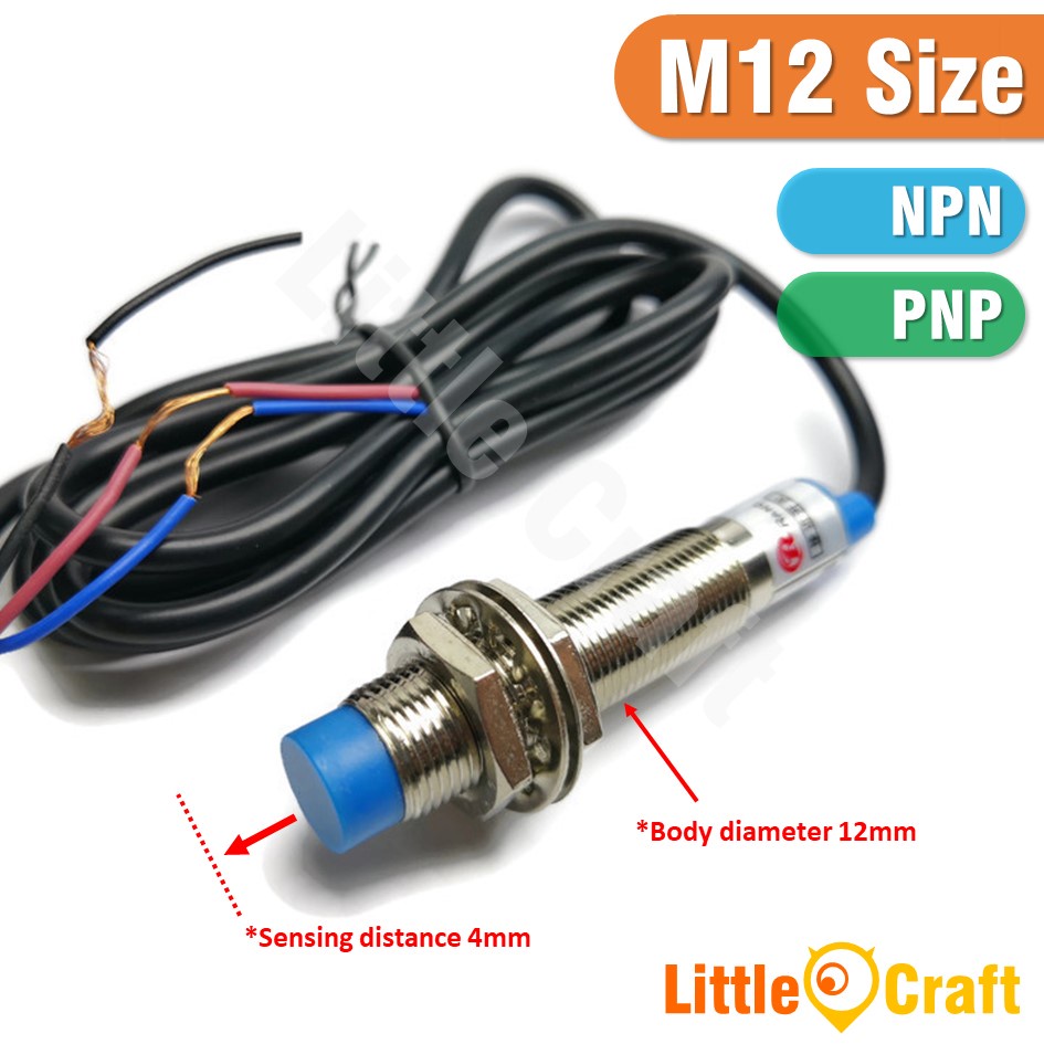 Inductive Proximity Sensor Switch NPN PNP DC 6-36V 300mA 1mm - 8mm | Shopee Malaysia