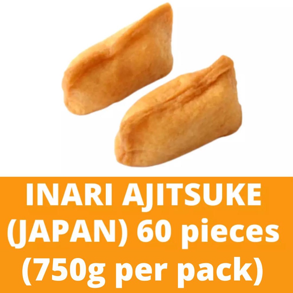 Inari Ajitsuke (Japan) (60pcs per Pack) (750g per Pack) 稻荷豆腐包 Inari ...