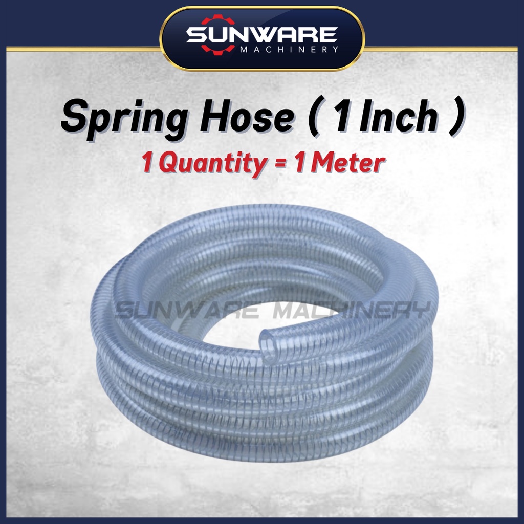[Price Per Meter] HEAVY DUTY PVC Spring Hose 1Inch 1.5Inch 2Inch 3Inch ...