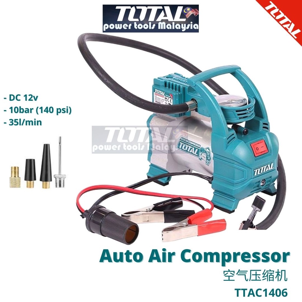 TOTAL Auto Air Compressor 汽车空气压缩机 - TTAC1406 | Shopee Malaysia