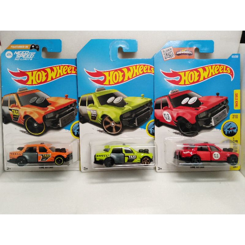 Hot wheels Time Attaxi - [Red] [Green] [Orange] | Shopee Malaysia