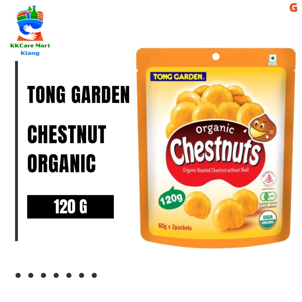 Tong Garden - Organic Roasted Chestnut Without Shell 120g (60g x 2 packets) | Shopee Malaysia