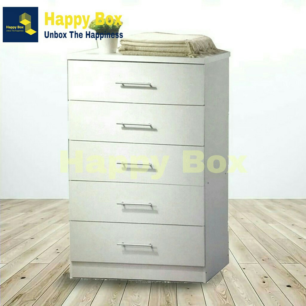 Happy Box Furniture 5 Drawers Chest | Shopee Malaysia
