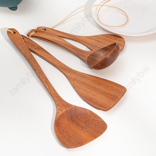 Ready Stock 4pcs Set Wooden Cooking Utensil Senduk Kayu Asli Spatula ...